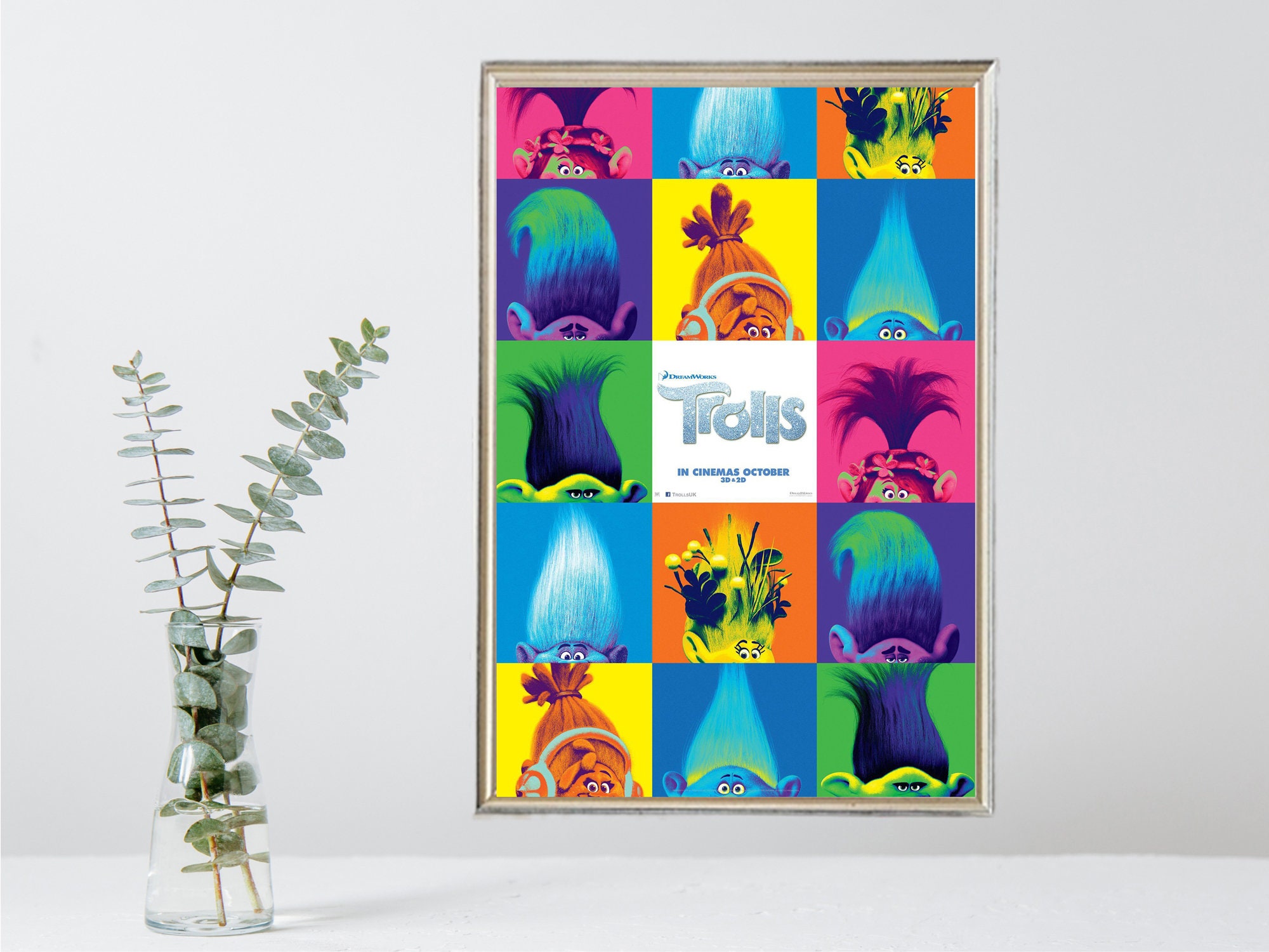 Trolls Movie Poster Vintage Movie Poster Limited Edition Collectible ...