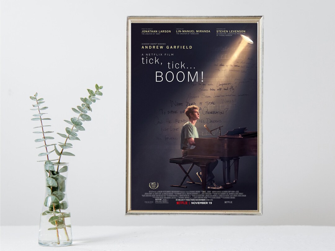 Tick Tick Boom Movie Poster Vintage Movie Poster Limited Edition ...