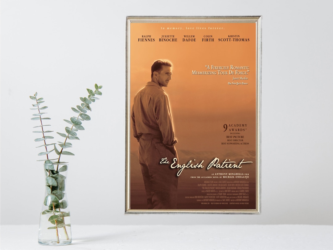 The English Patient Movie Poster Vintage Movie Poster Limited Edition ...