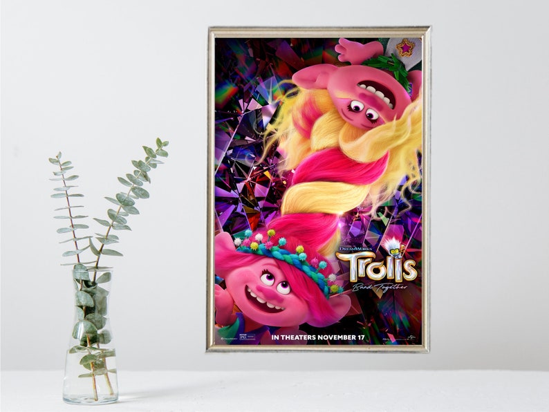 Trolls Band Together Movie Poster Vintage Movie Poster - Etsy