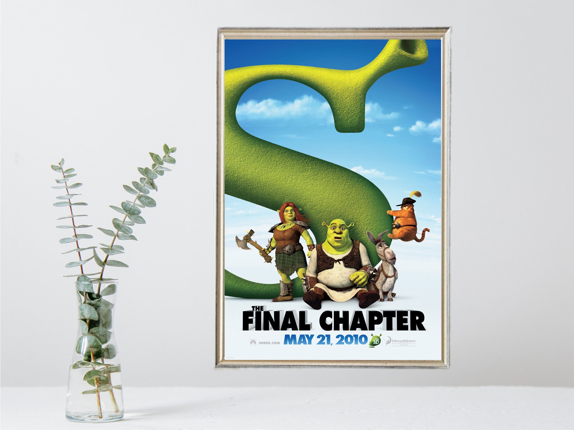 Shrek Movie Poster Vintage Movie Poster Limited Edition Collectible ...