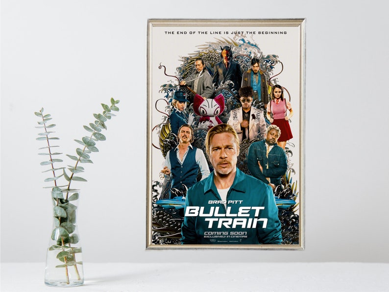 Bullet Train Movie Poster Vintage Movie Poster Limited Edition ...