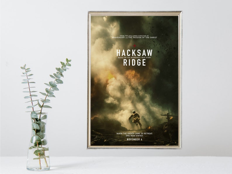 Hacksaw Ridge Movie Poster Vintage Movie Poster Limited Edition ...