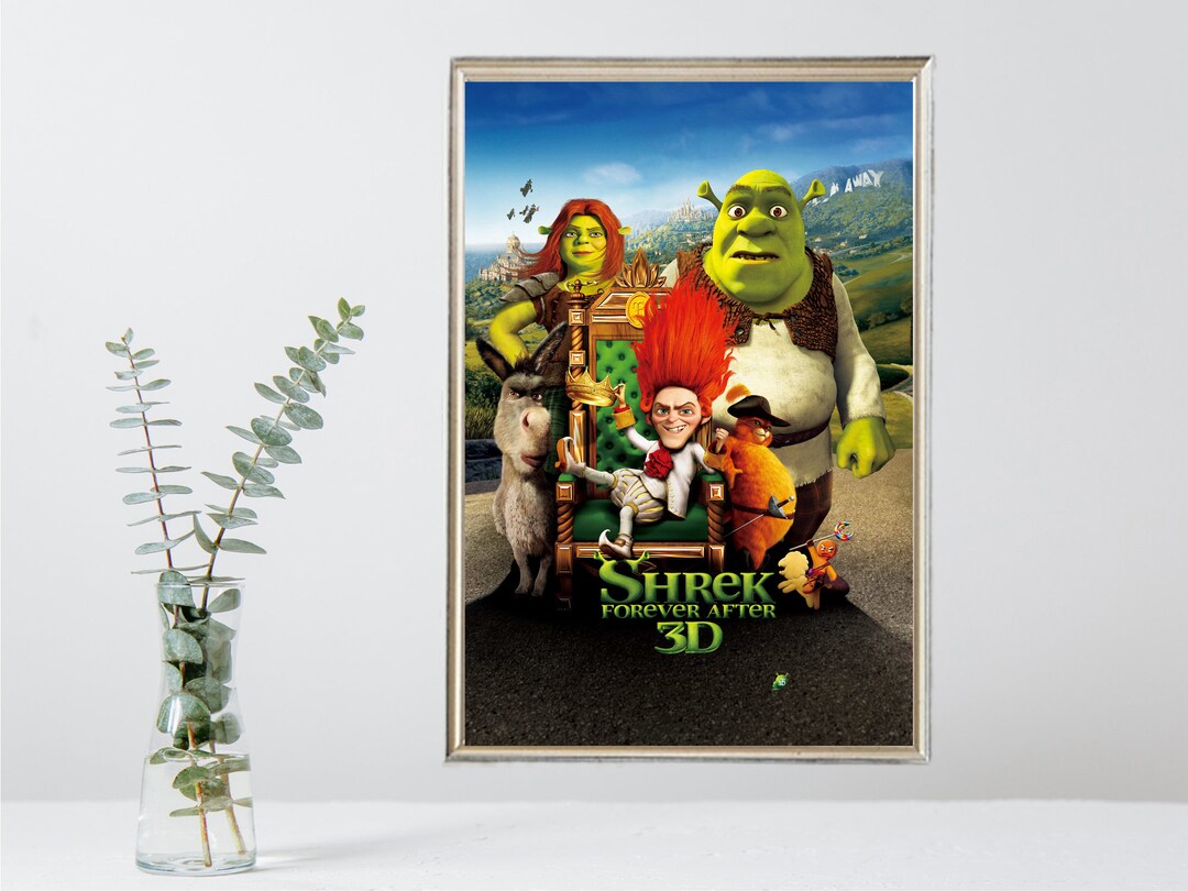 Shrek Movie Poster Vintage Movie Poster Limited Edition Collectible ...