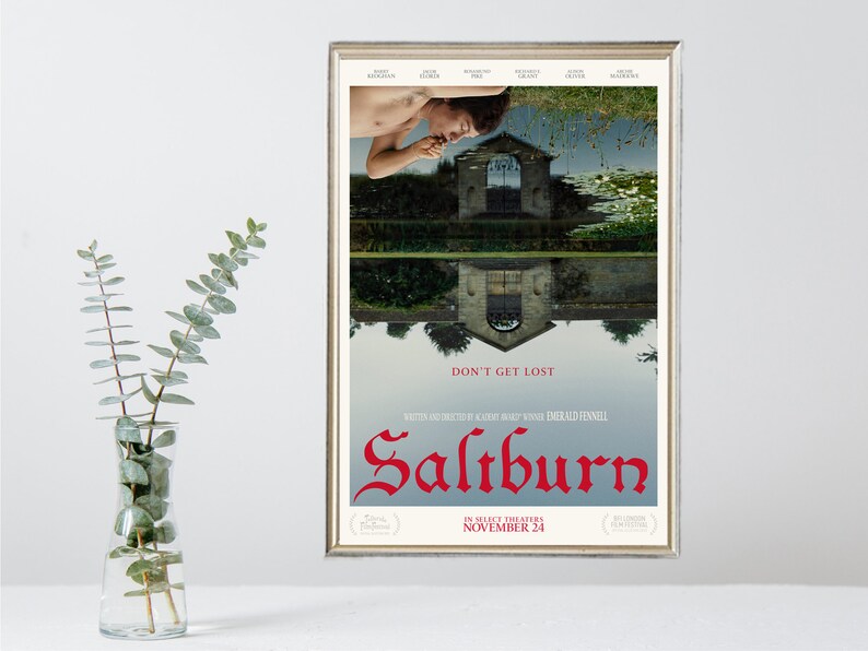 Saltburn Movie Poster Vintage Movie Poster Limited Edition Collectible ...