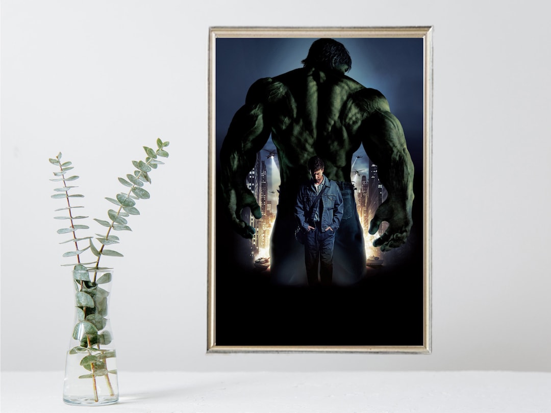 The Incredible Hulk Movie Poster Vintage Movie Poster Limited Edition ...