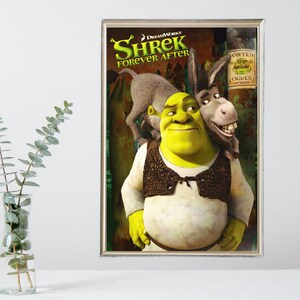 Shrek Movie Poster Vintage Movie Poster Limited Edition Collectible ...
