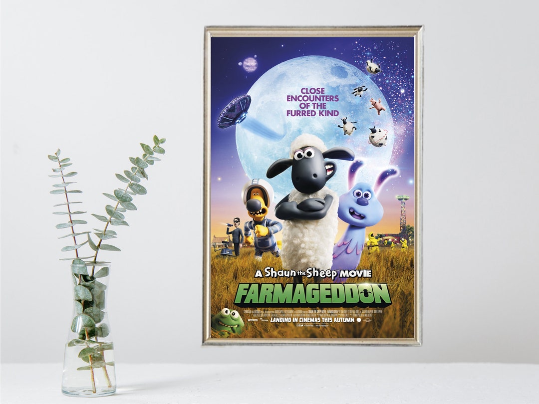 A Shaun the Sheep Movie Farmageddon Movie Poster Vintage - Etsy