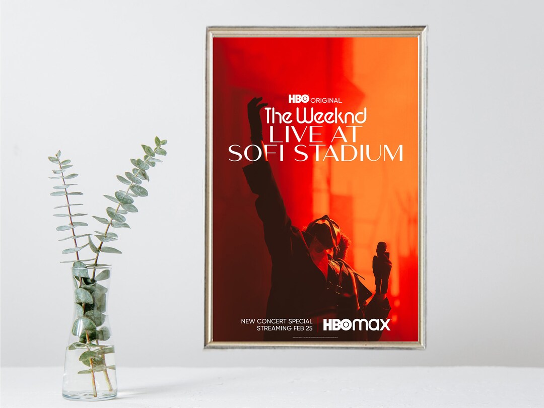 The Weeknd Live at Sofi Stadium Movie Poster Vintage Movie Poster ...