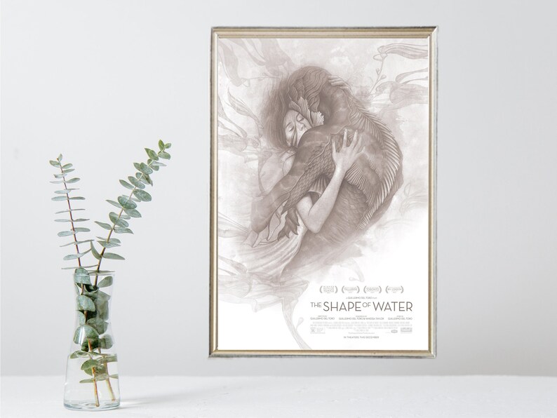 The Shape of Water Movie Poster Vintage Movie Poster Limited Edition ...