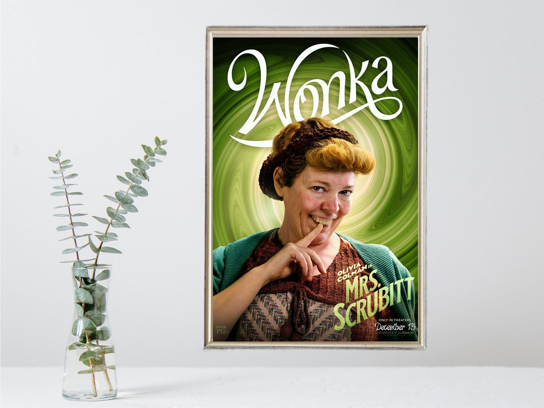 Wonka Movie Poster Vintage Movie Poster Limited Edition Collectible ...
