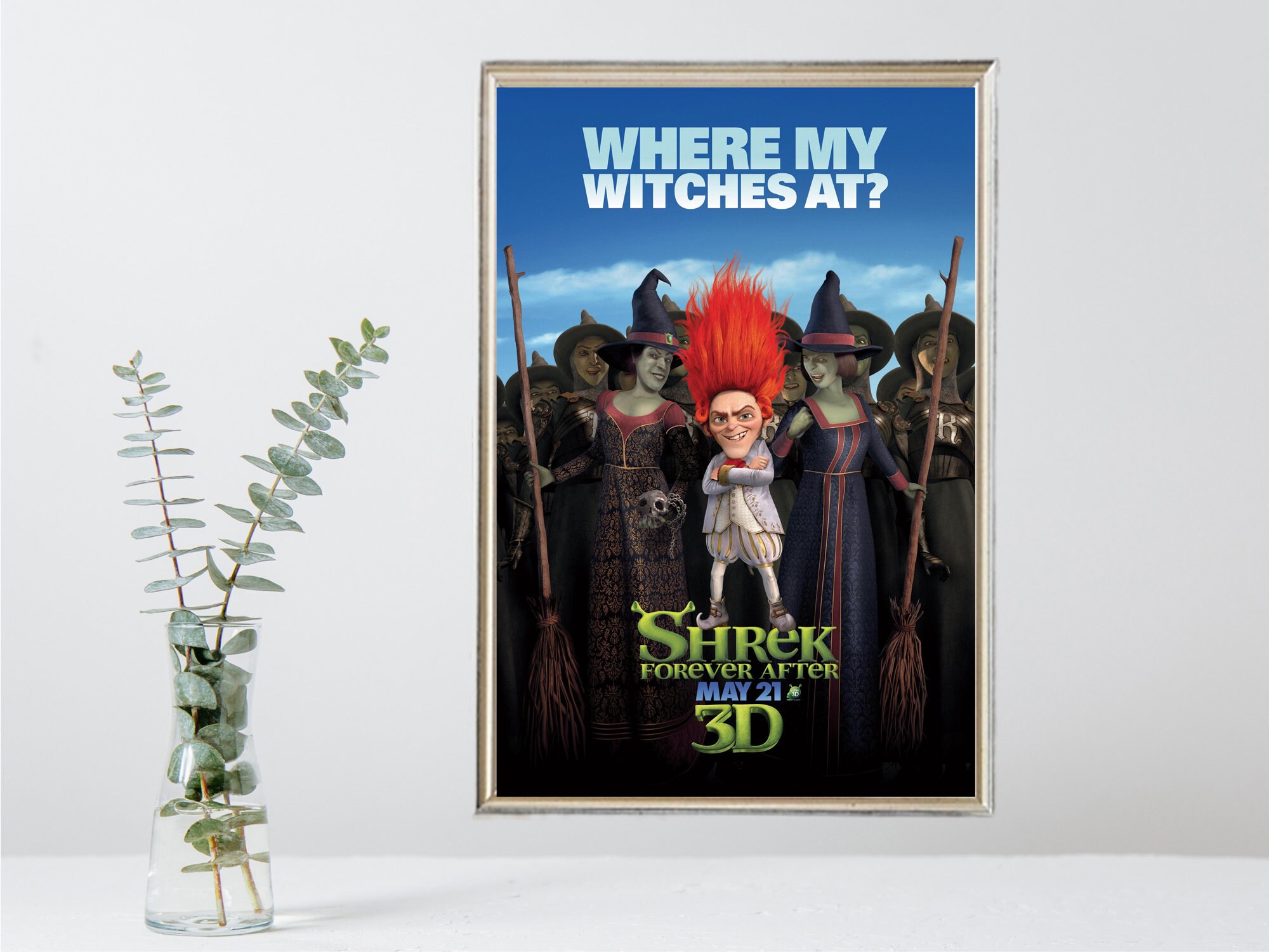 Shrek Movie Poster Vintage Movie Poster Limited Edition Collectible ...