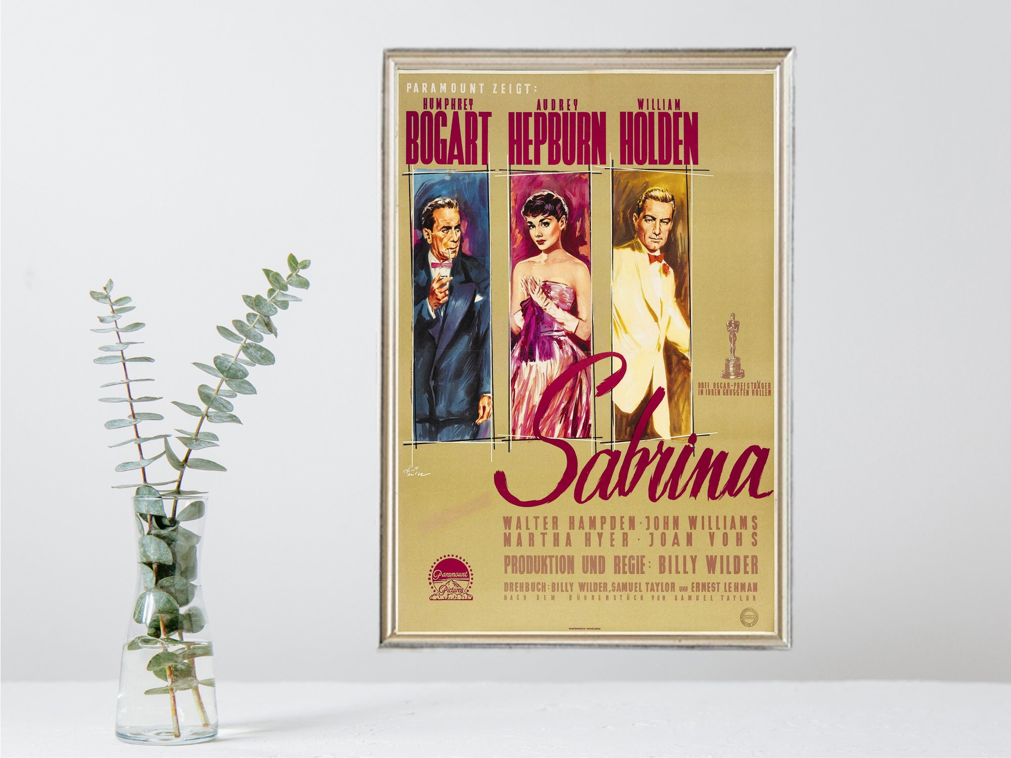 Sabrina Movie Poster Vintage Movie Poster Limited Edition Collectible ...