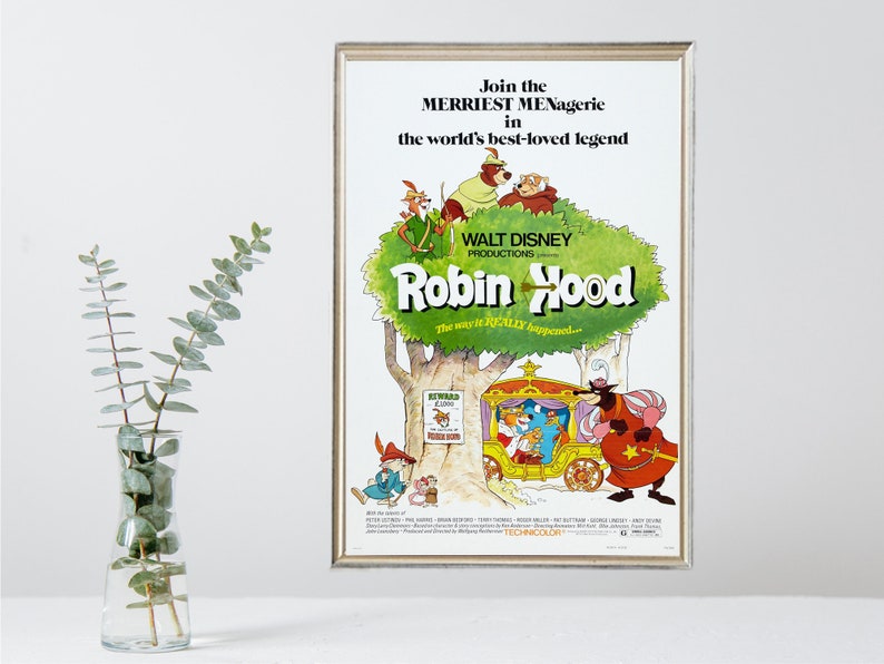 Robin Hood Movie Poster Vintage Movie Poster Limited Edition ...