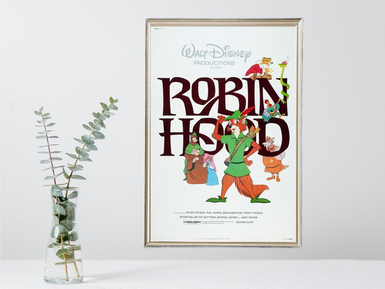 Robin Hood Movie Poster Vintage Movie Poster Limited Edition ...