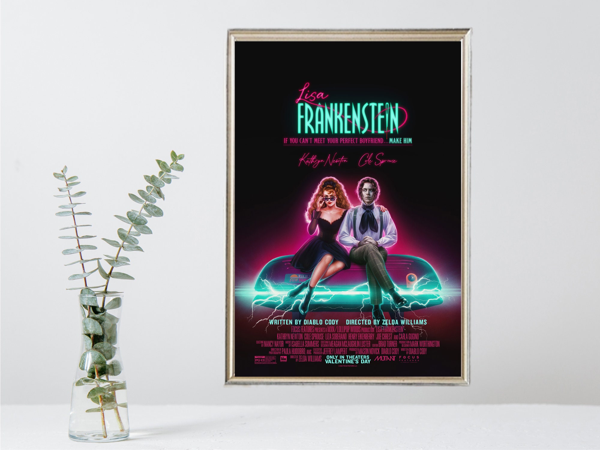 Lisa Frankenstein Movie Poster Vintage Movie Poster Limited Edition ...
