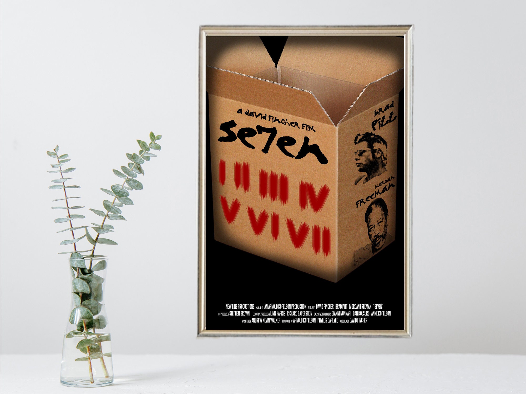 Seven Movie Poster Vintage Movie Poster Limited Edition Collectible ...