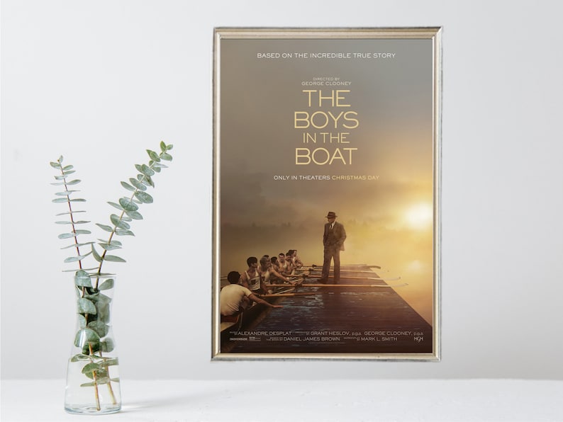 The Boys in the Boat Movie Poster Vintage Movie Poster Limited Edition ...
