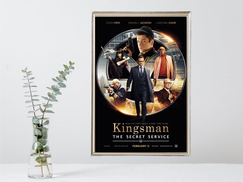Kingsman the Secret Service Movie Poster Vintage Movie Poster Limited ...
