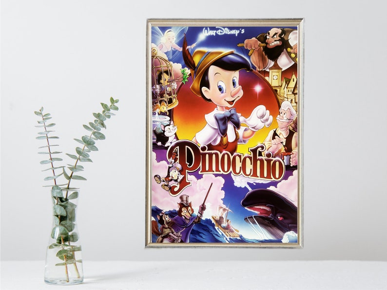Pinocchio Movie Poster Vintage Movie Poster Limited Edition Collectible ...