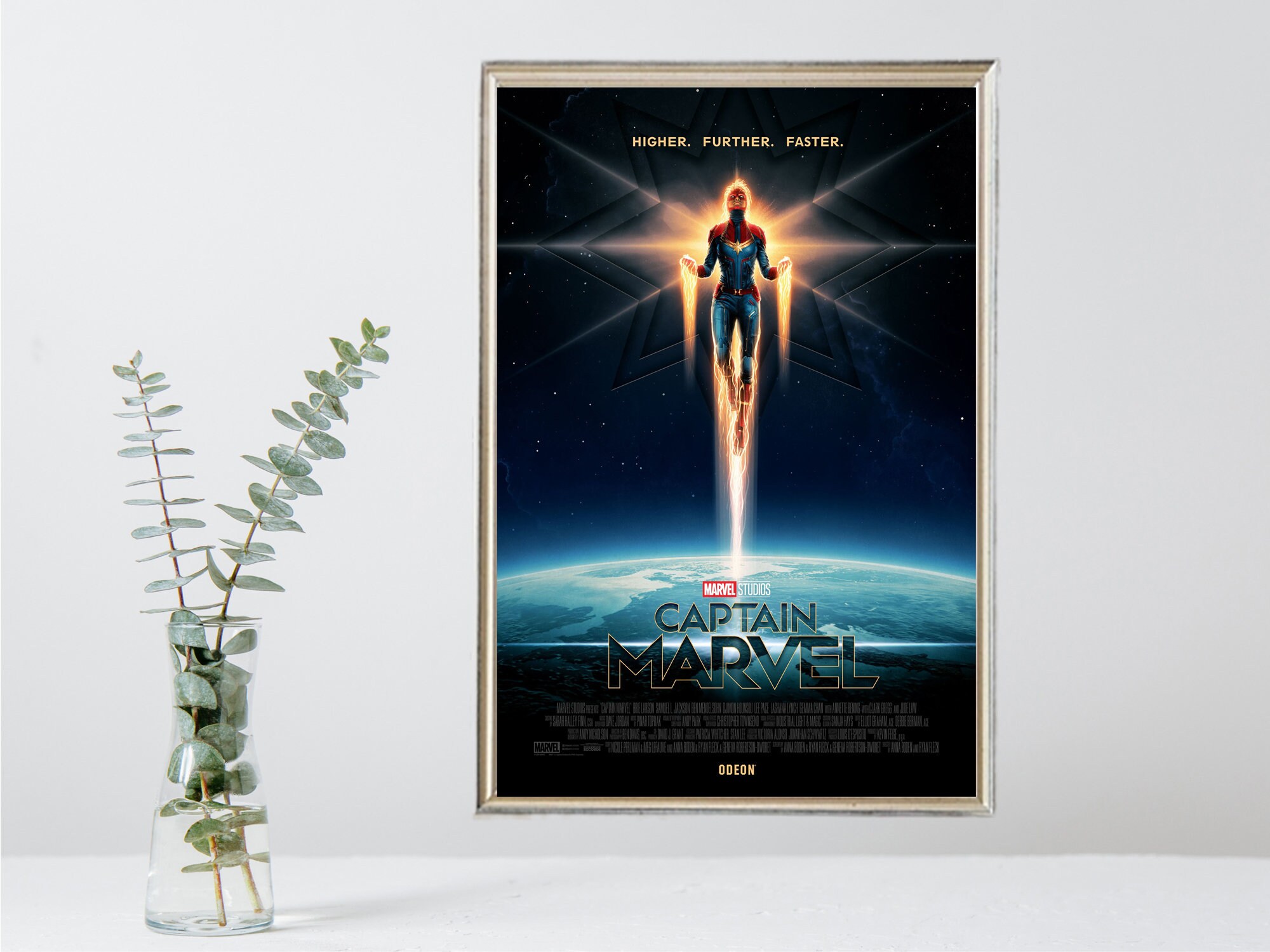 Captain Marvel Movie Poster Vintage Movie Poster Limited Edition ...