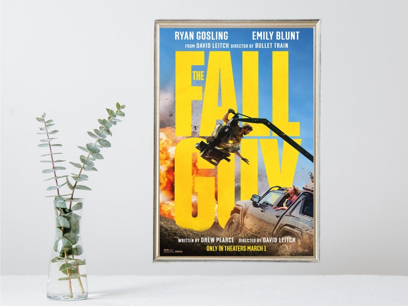 The Fall Guy Vintage Movie Poster Limited Edition Collectible Film ...