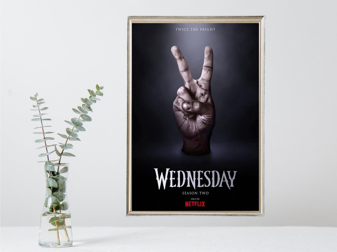 Wednesday Season 2 Movie Poster Vintage Movie Poster Limited Edition ...