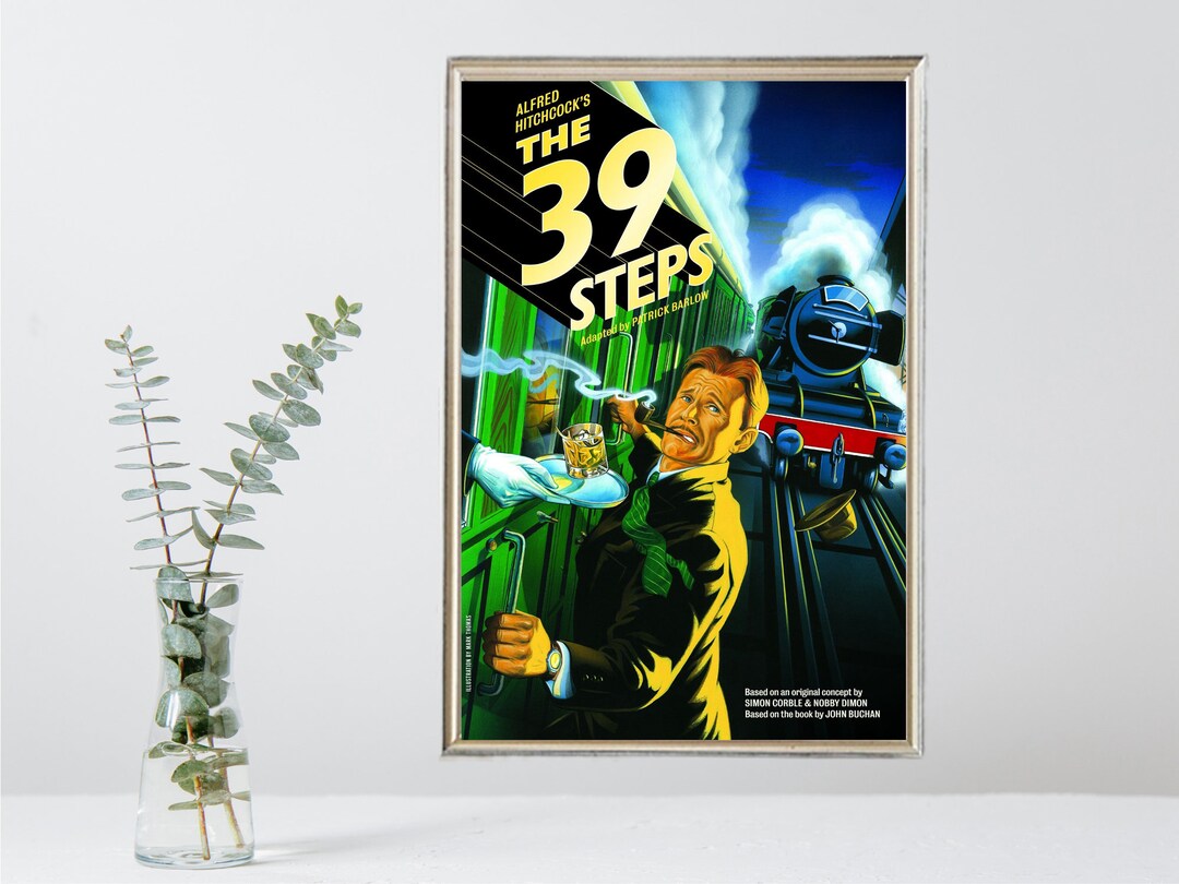 The 39 Steps Movie Poster Vintage Movie Poster Limited Edition ...