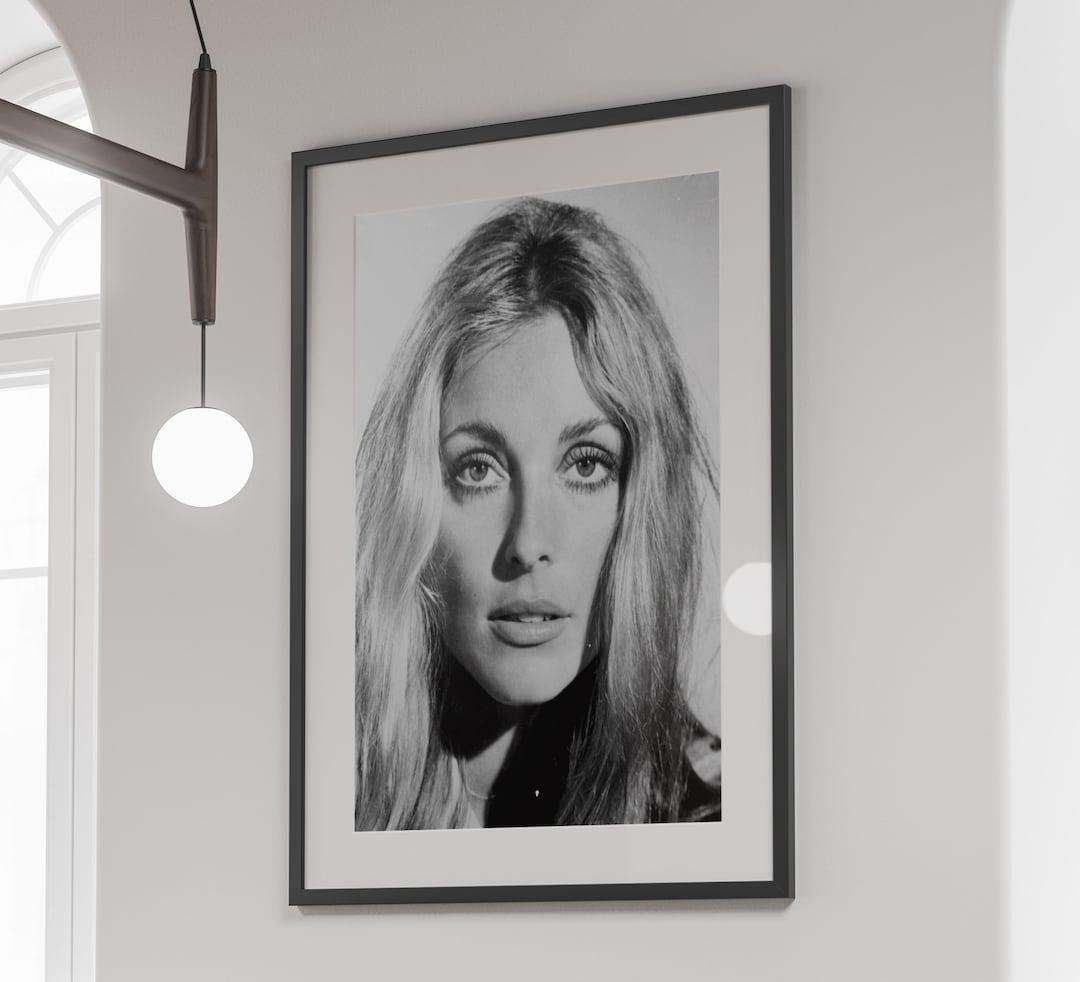 Sharon Tate Poster, Fashion Print, Black and White, Vintage Photography ...
