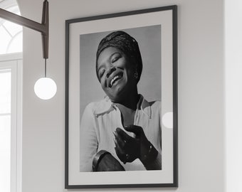 Maya Angelou Photo Print, Iconic Women in History, Vintage Photography ...