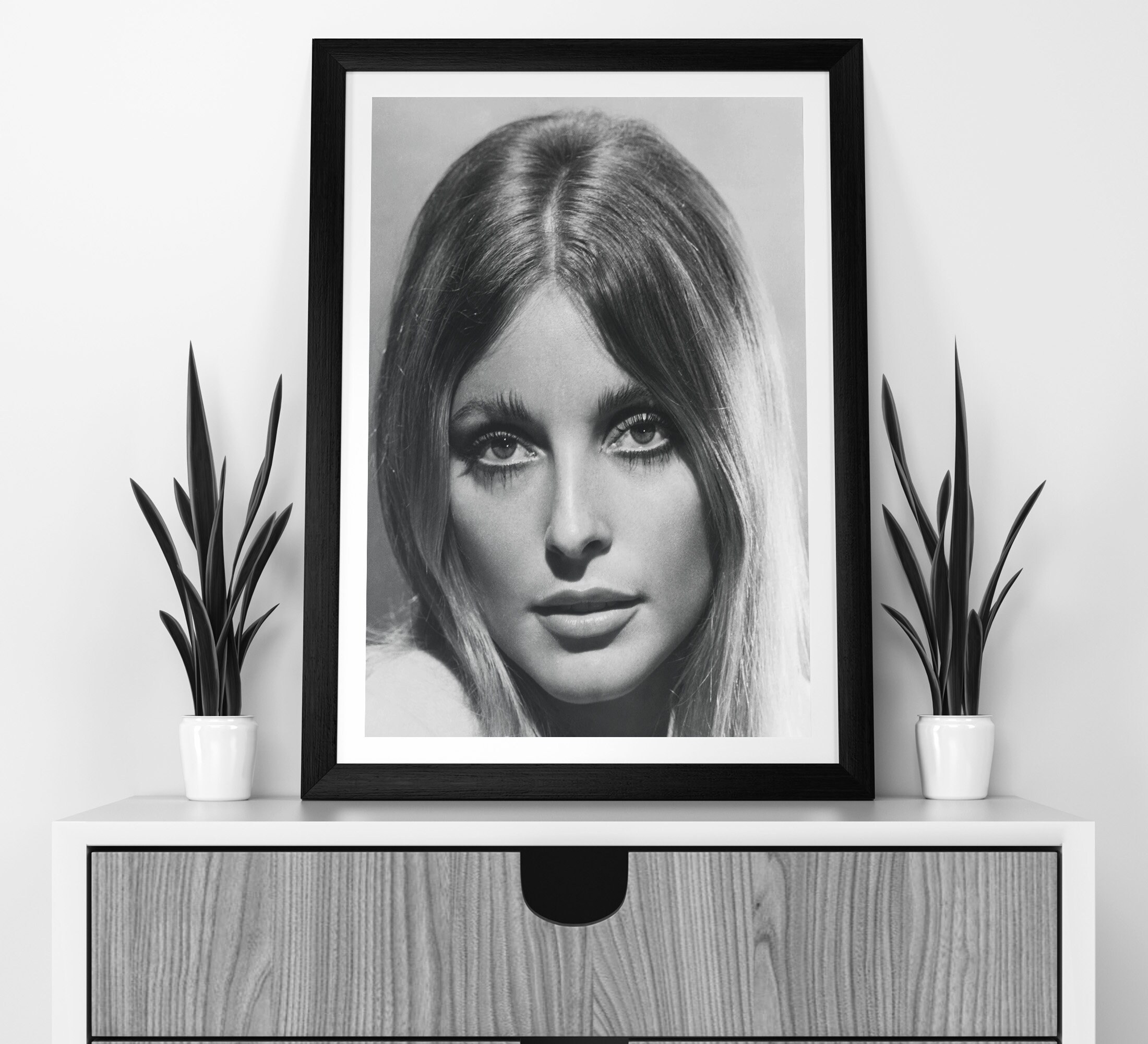 Sharon Tate Print Fashion Poster Black and White Vintage - Etsy