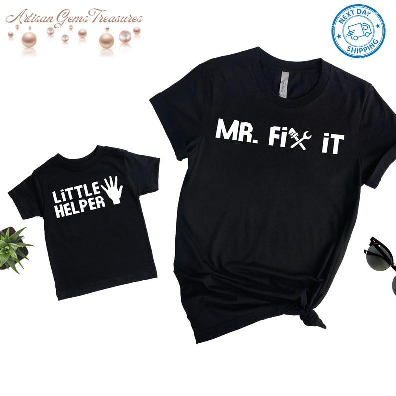 Handyman Father Son Matching Shirt Set, Daddy and Me Outfit - Etsy