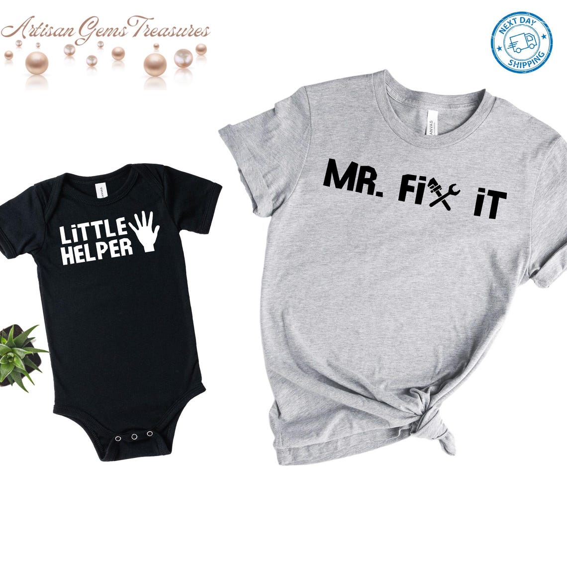 Handyman Father Son Matching Shirt Set, Daddy and Me Outfit - Etsy