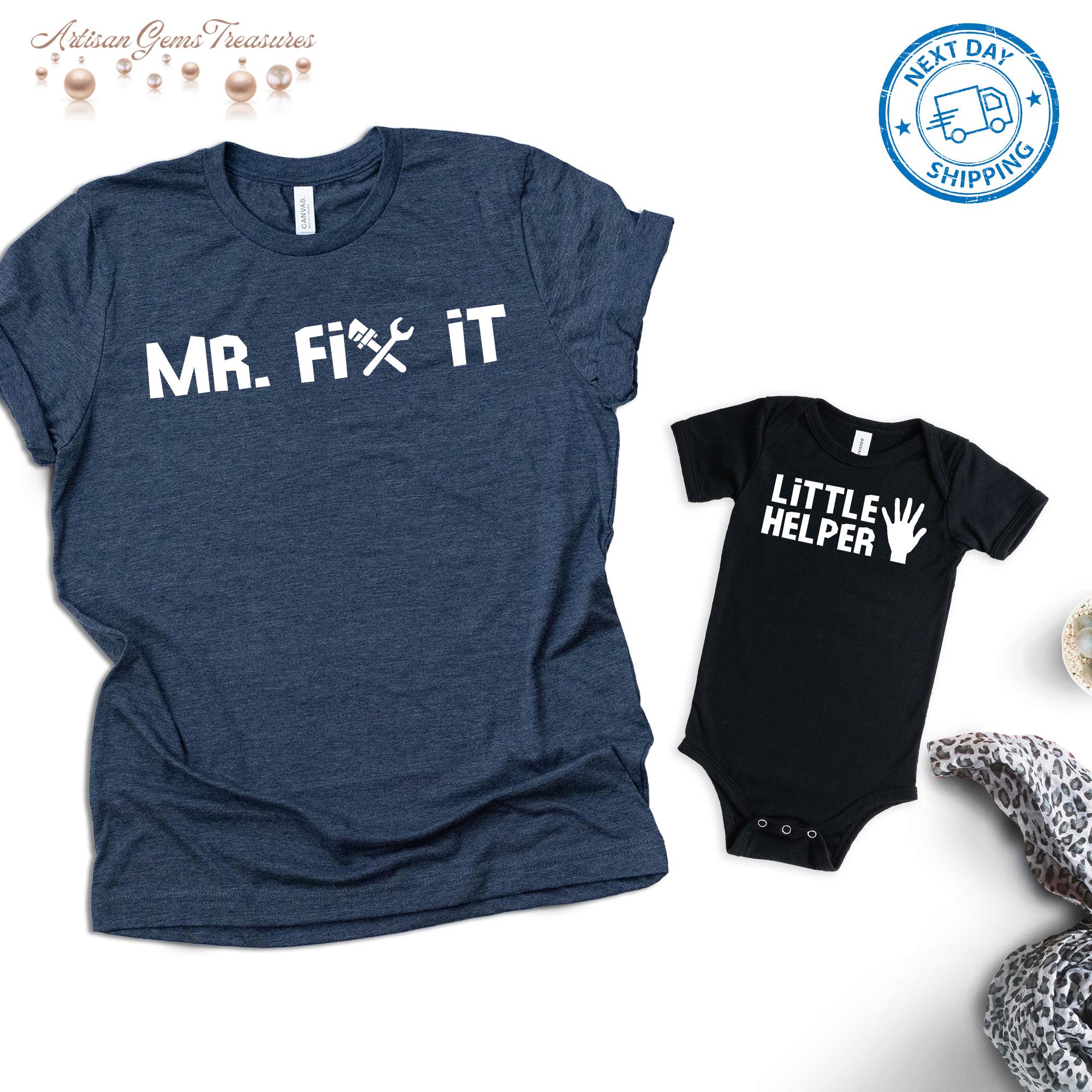 Handyman Father Son Matching Shirt Set, Daddy and Me Outfit - Etsy