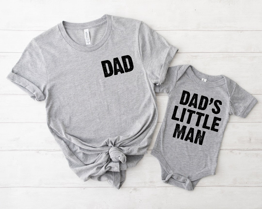 Dad and Dads Little Man Shirt, Fathers Day Gift for Dad Gifts From Son ...