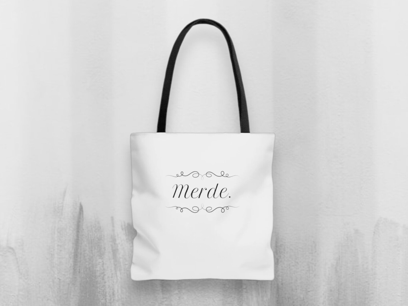 Ballet Tote Bag Merde Dance Bag Ballet Humor French Word Good Luck Gift ...