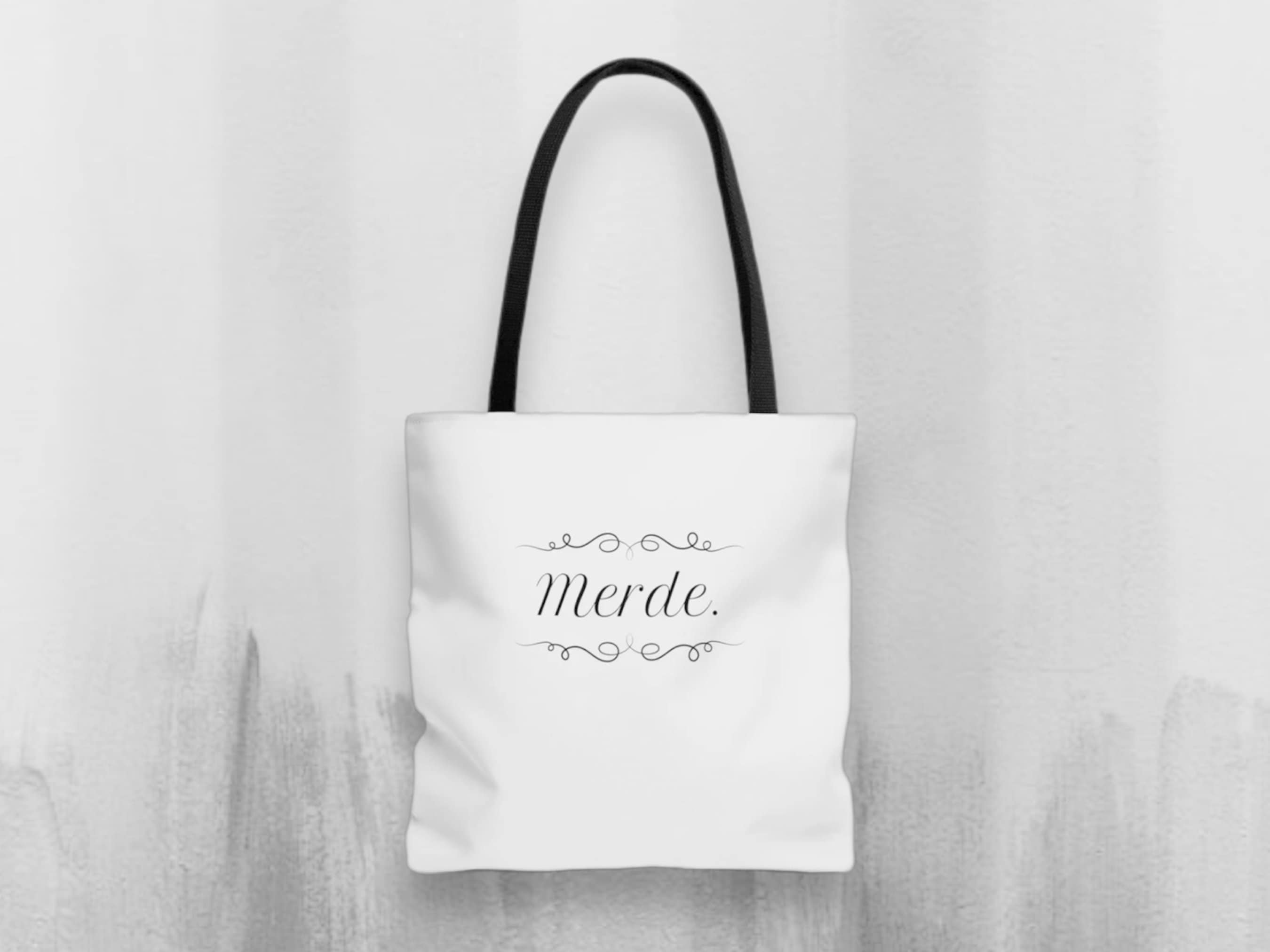 Ballet Tote Bag Merde Dance Bag Ballet Humor French Word Good Luck Gift ...
