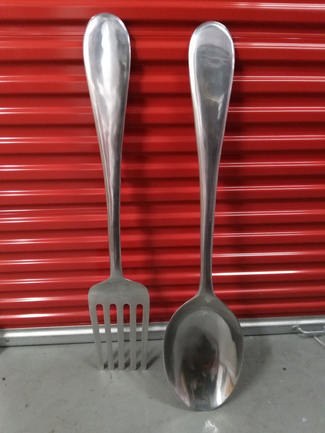 Curtis Jere Wall Art Large Metal Spoon and Fork Wall Hanging - Etsy