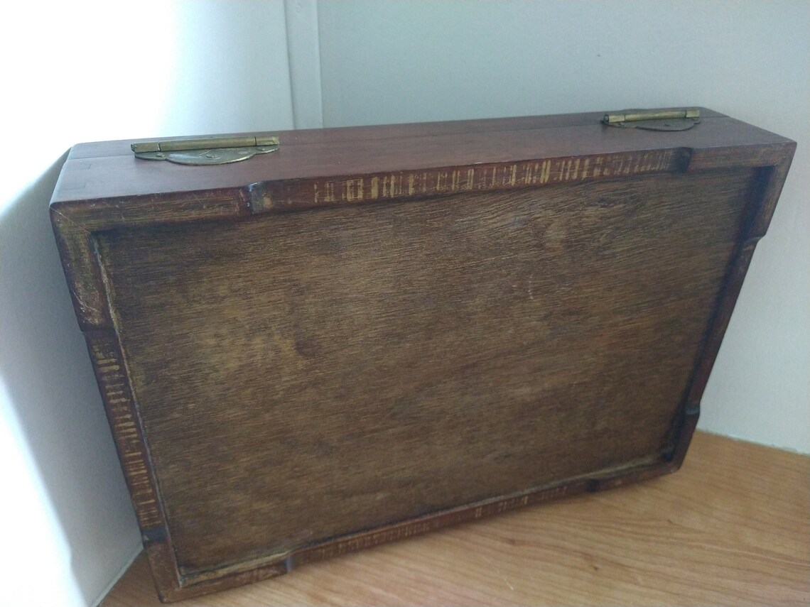 Rose Wood Jewellery Box, Asian Style Box for Rings and Earrings. - Etsy