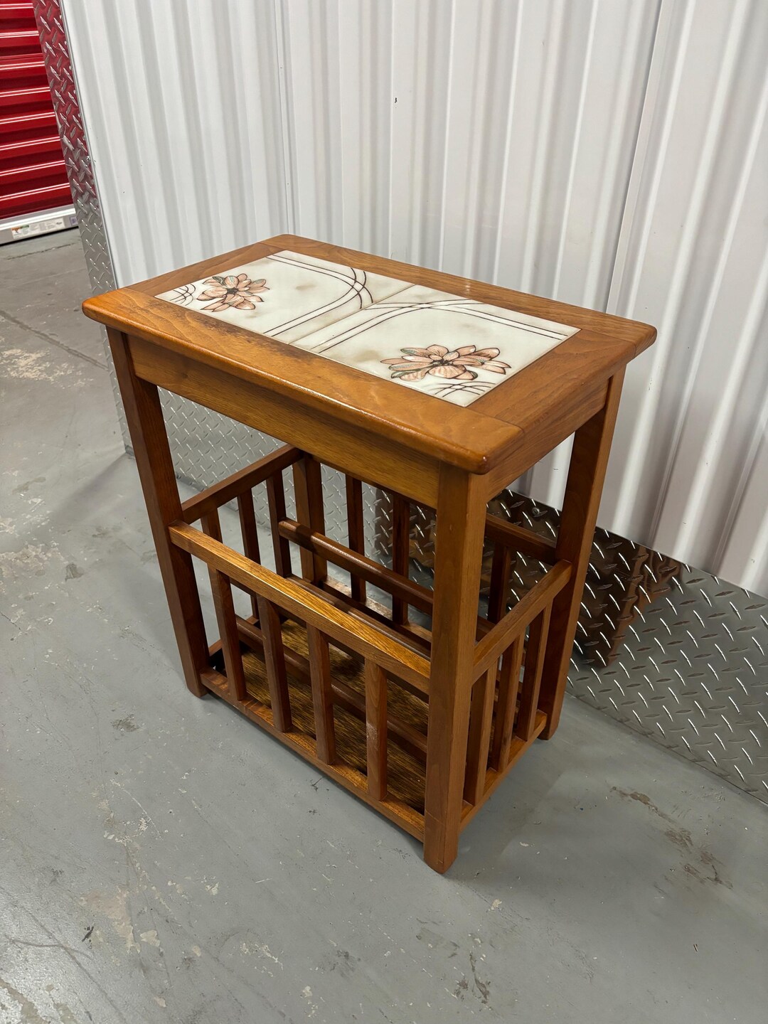 Lance Munn Designed Craftsman Style Magazine Rack End Table. Misión Style Accent Table - Etsy