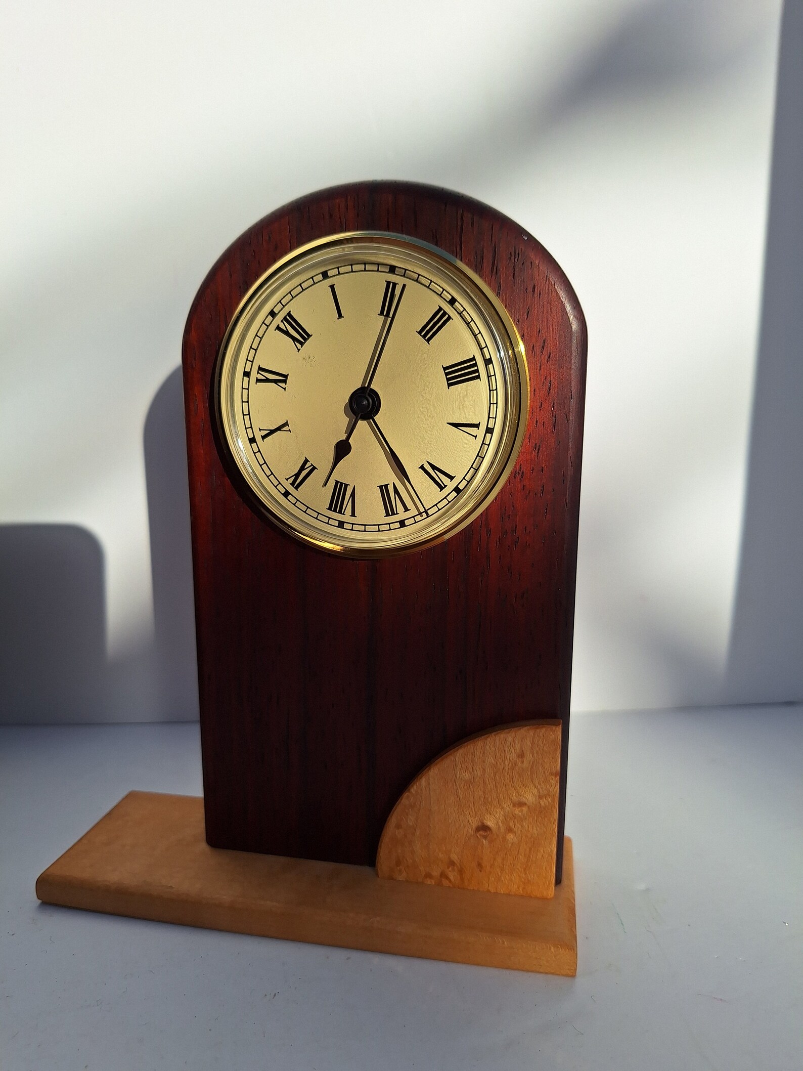 Padauk and Maple Signed Artsy Desk Clock - Etsy