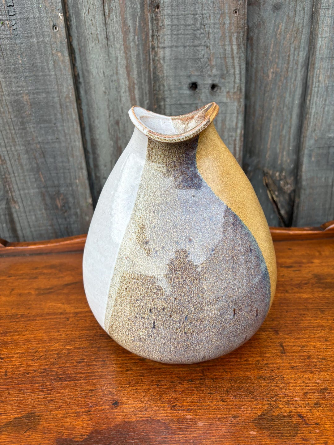 Studio Pottery Signed Glazed Ceramic Vase - Etsy