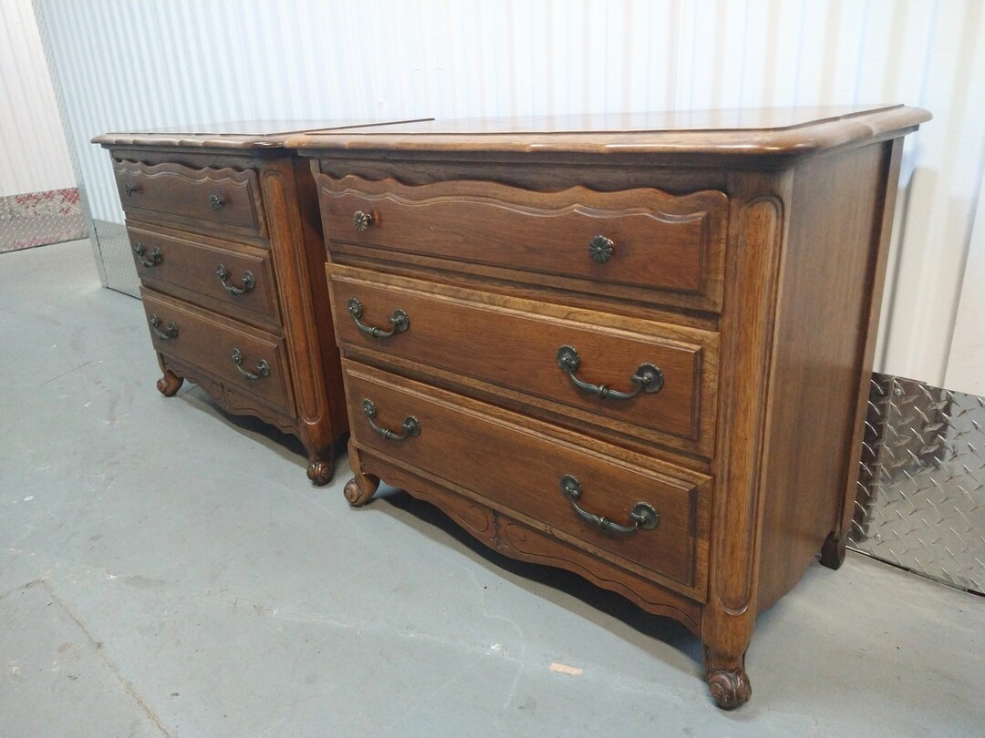 Pair of Vintage Permacraft Furniture French Provincial Large Night ...