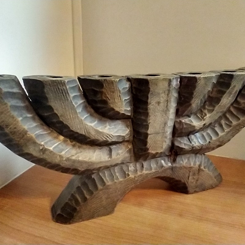 Wood Menorah - Etsy
