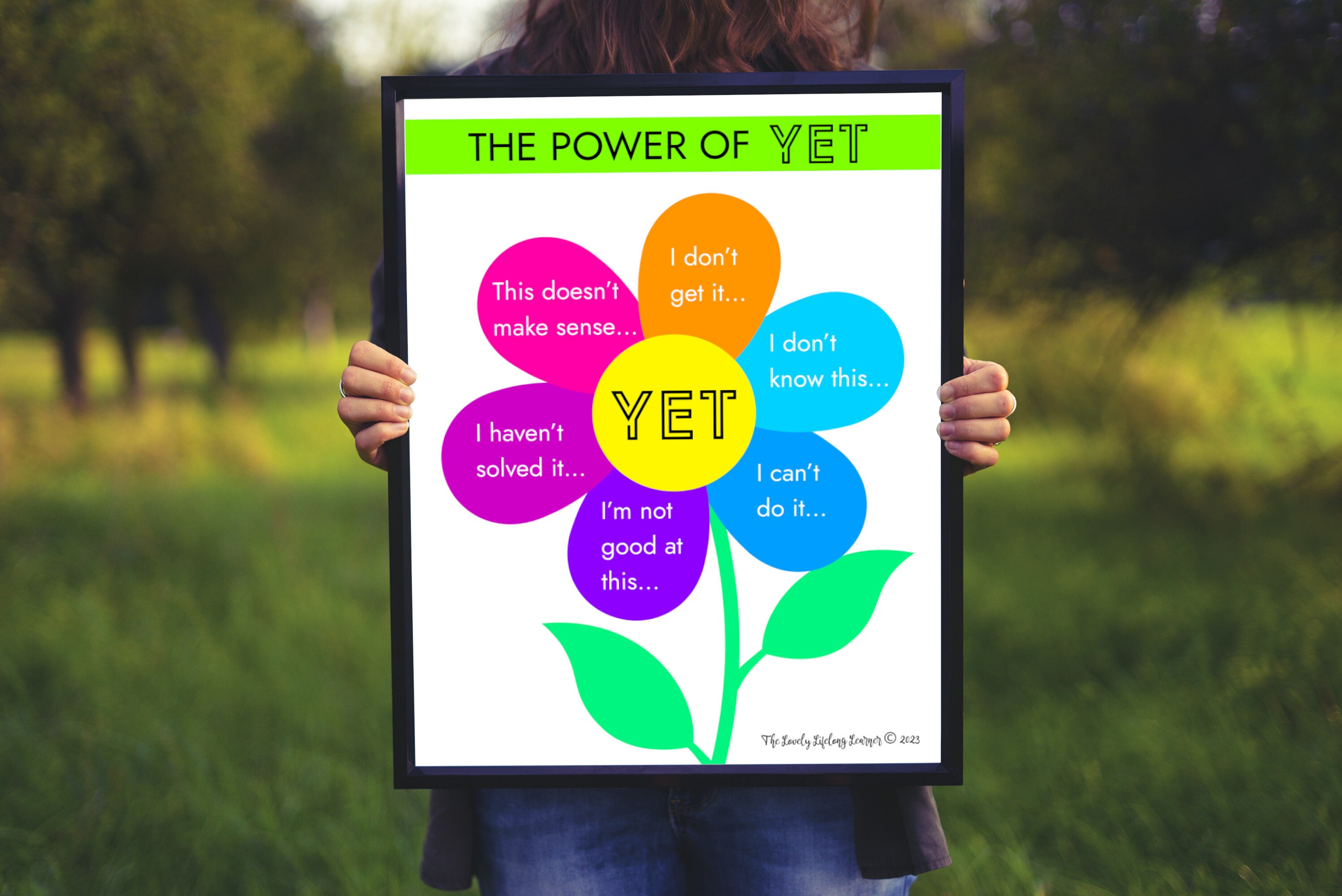 POWER OF YET Printable Growth Mindset School Teacher Classroom Wall ...