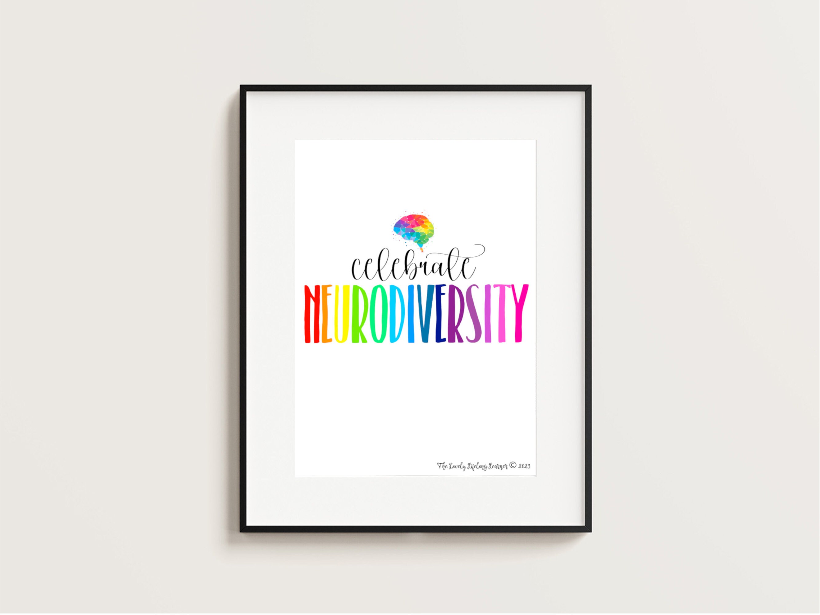 CELEBRATE NEURODIVERSITY PRINTABLE Positive Affirmation Adhd - Etsy