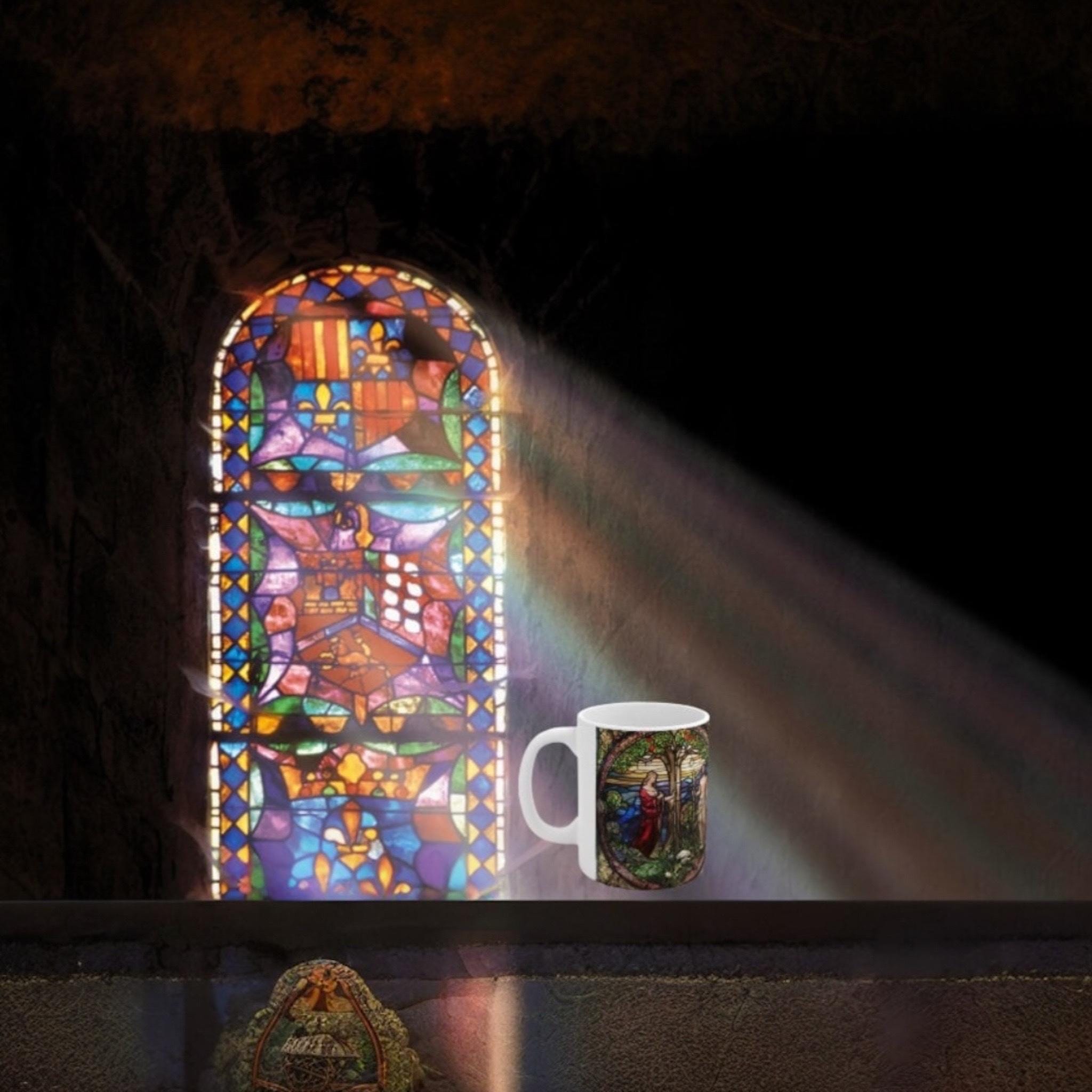 Adam and Eve Mug, Handcrafted Christian Pottery, Inspirational Morning ...