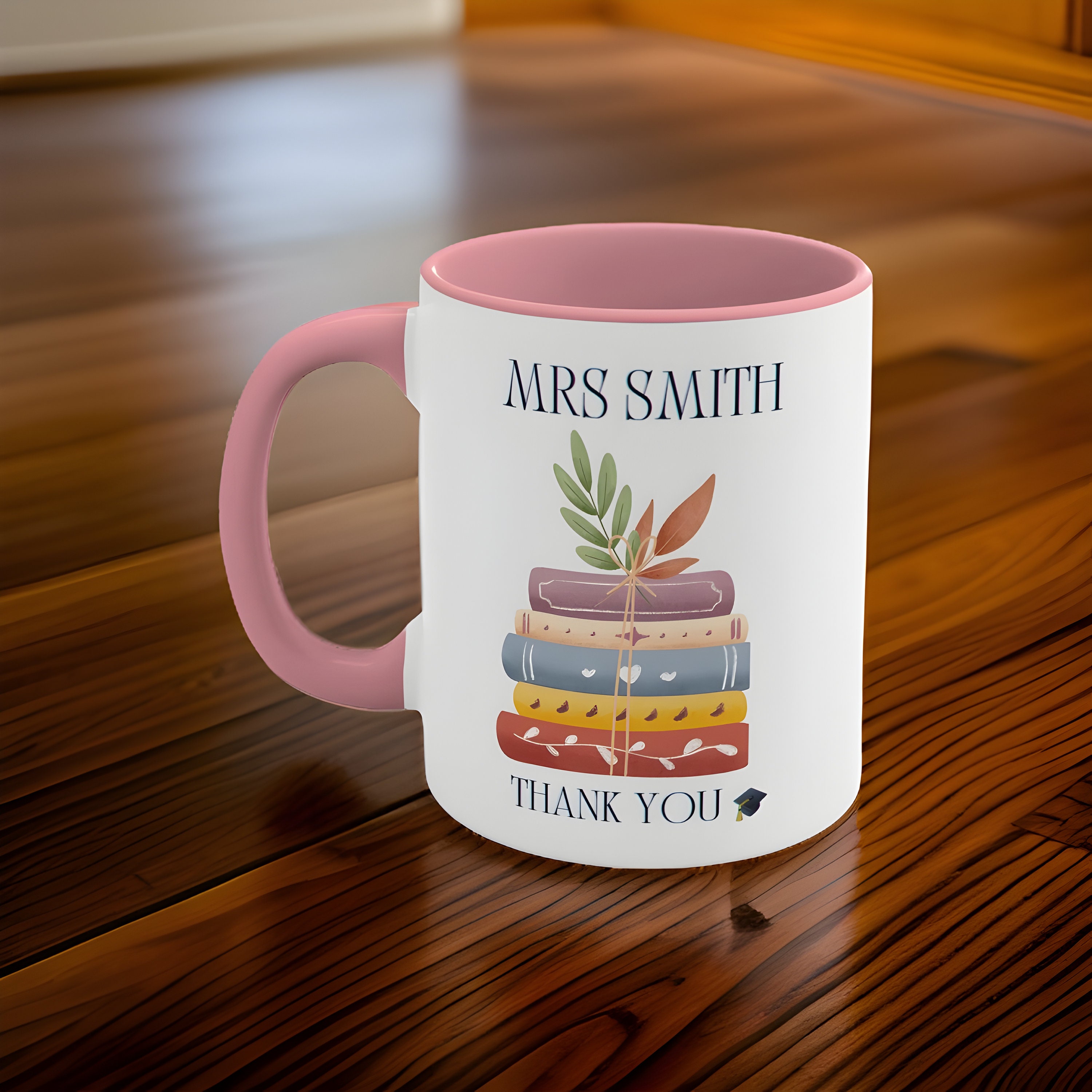 Personalized Teacher Thank You Mug, Custom Ceramic Mug for Preschool ...