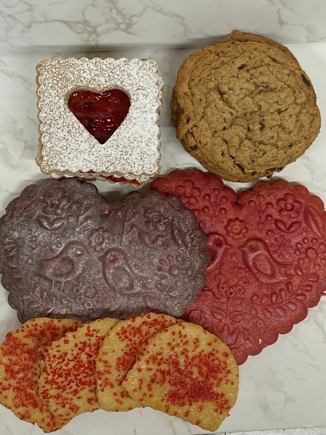 Valentine Cookie Gift Box assorted 12 Cookies - Etsy