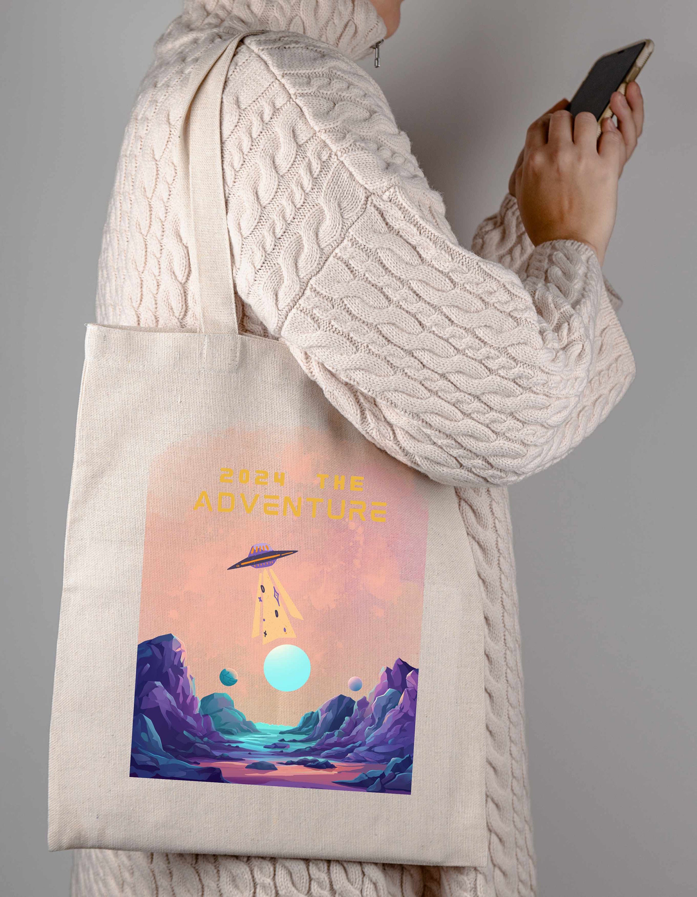 Alien Adventure Tote 2024 Extraterrestrial Design Extraterrestrial ...